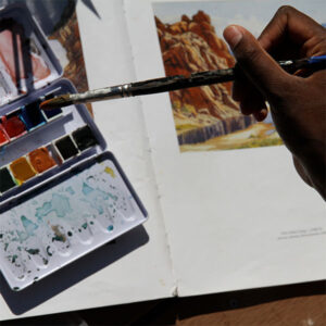 Aboriginal Art Gallery in Alice Springs - Watercolour Paintings